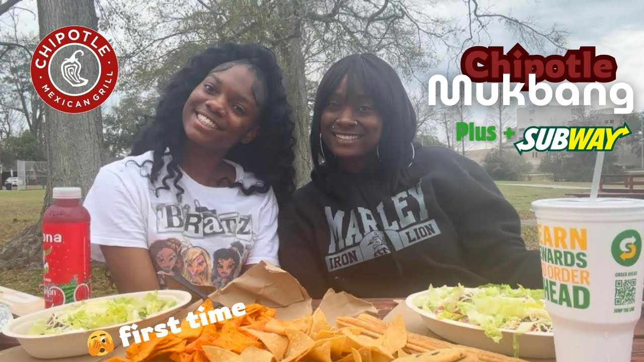 CHIPOTLE MUKBANG | Mama's First Time| Foot Long Churro - YouTube