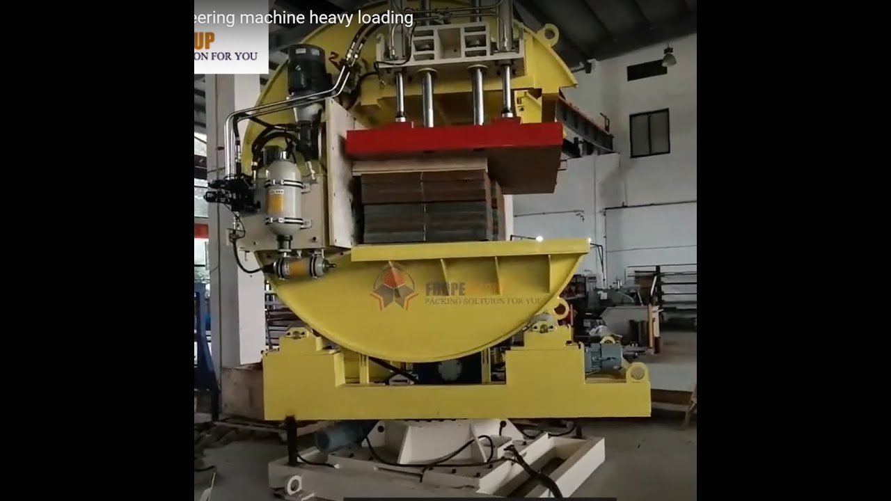 180 degree tilting and steering machine heavy loading - YouTube