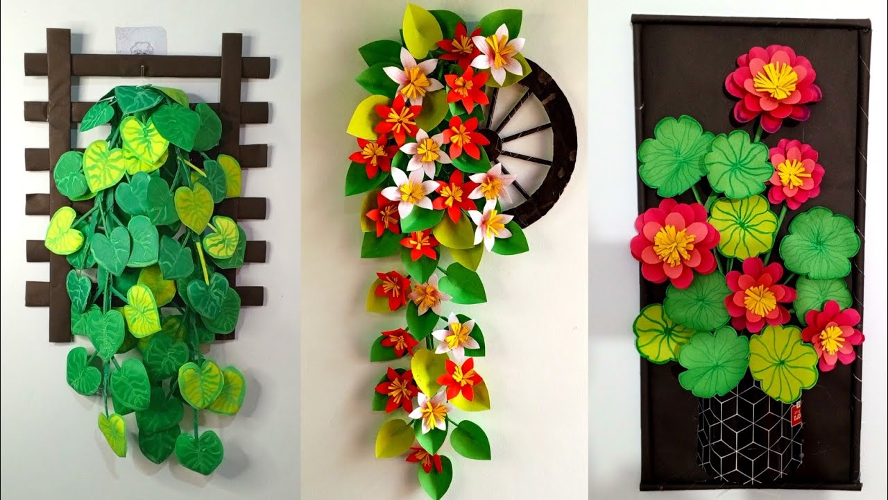 DIY Paper Flower Craft Simple & quick Ideas/ How to Make Beautiful ...