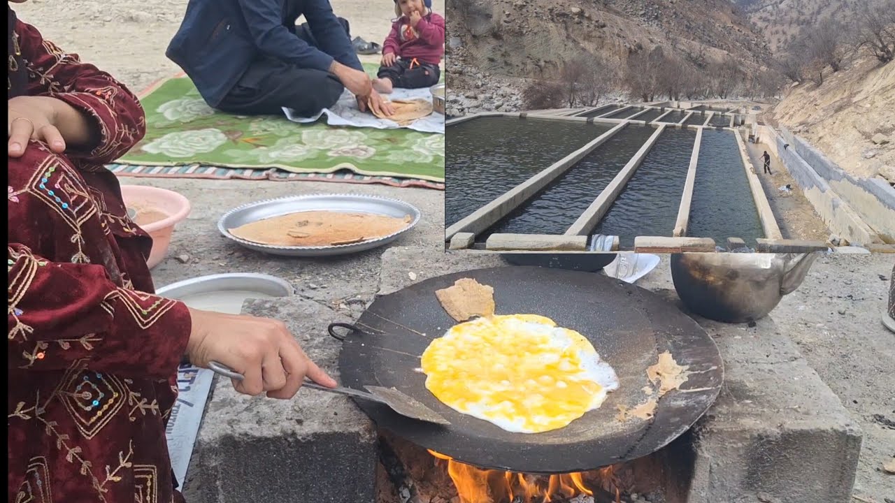 Ali and Sughra's daily working life and making delicious food - YouTube