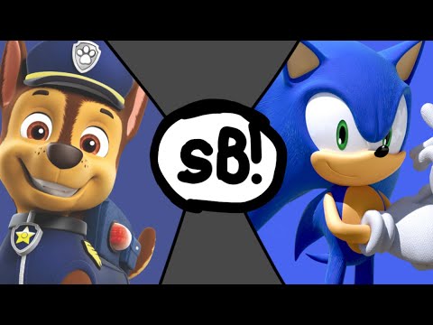 Chase vs sonic paw Patrol vs sonic the hedgehog S**t BATTLE (not for ...