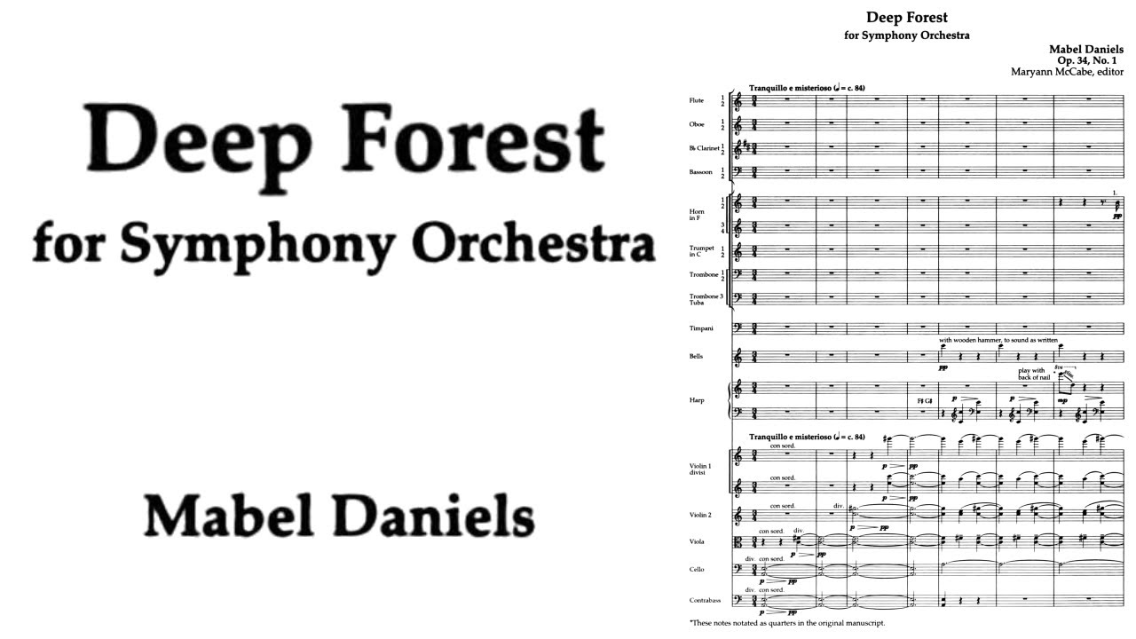 Mabel Daniels - Deep Forest (1933) - YouTube