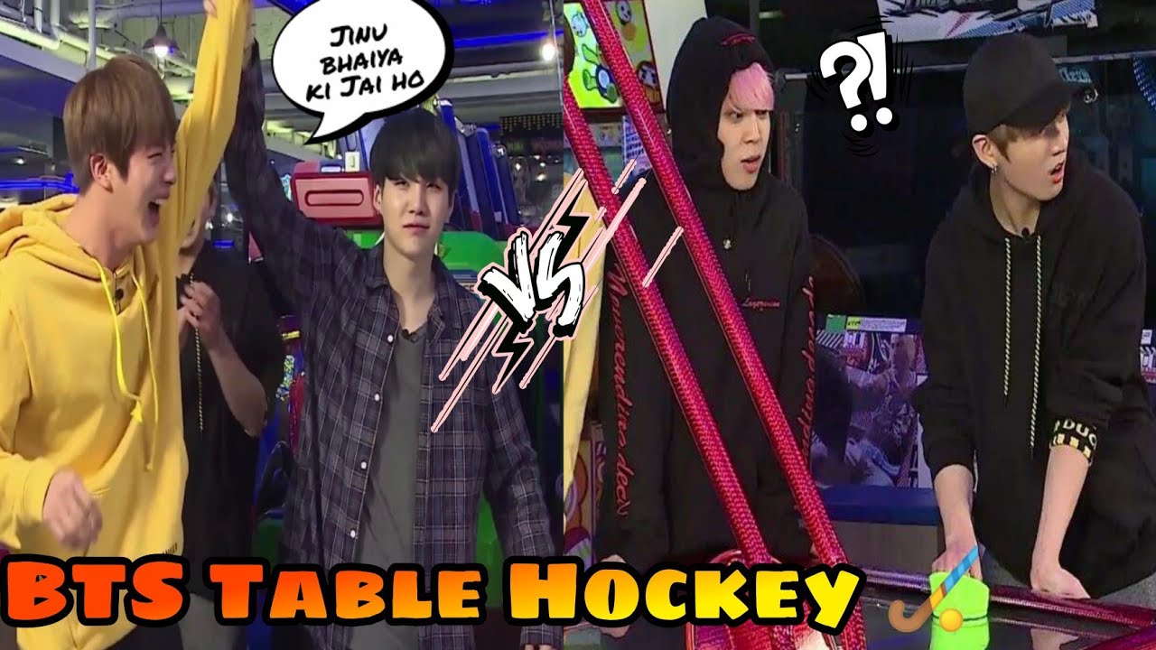 BTS PLAY TABLE 🏑HOCKEY //Run Ep -18//Arcade Olympic games //Part-3 ...