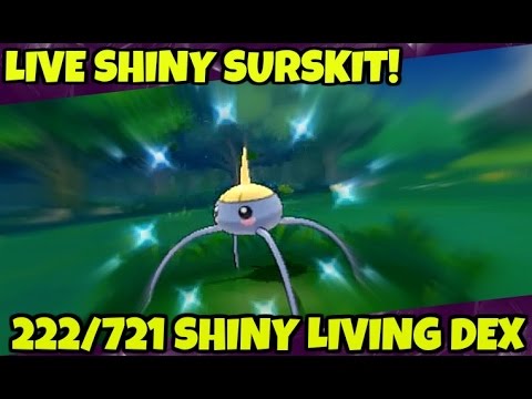 [LIVE] SHINY SURSKIT REACTION! SHINY LIVING DEX | POKEMON ORAS SHINY ...