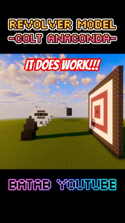 Making Handgun - Model : Colt Anaconda Revolver [MINECRAFT] - YouTube