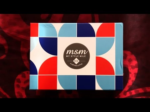 MSM Express Box August 2016 + How to get Bonus Product - YouTube