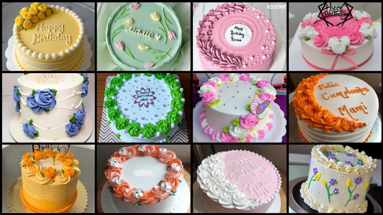 60+ Top Round Shape Cake Decorating ideas | Simple Round Cake for ...
