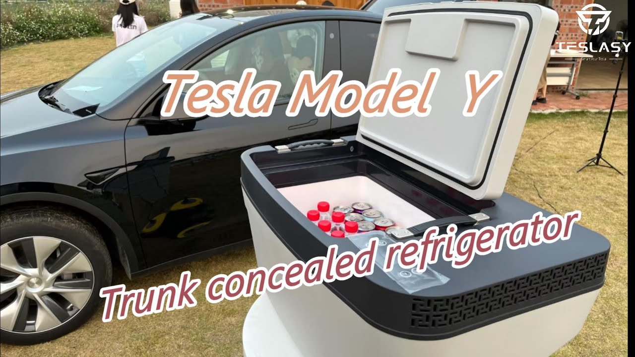 2023 Tesla Model Y Trunk Hidden Refrigerator Upgrade #tesla #modely ...