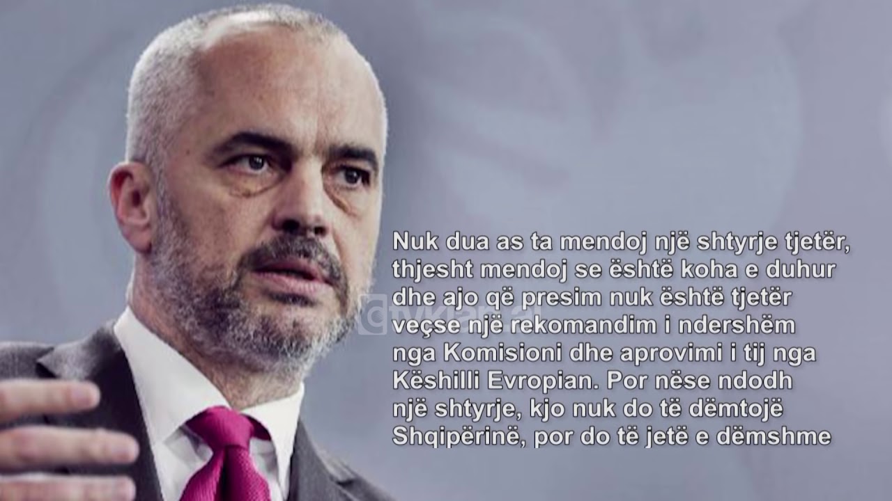 Rama: Presim rekomandim te ndershem nga BE - YouTube