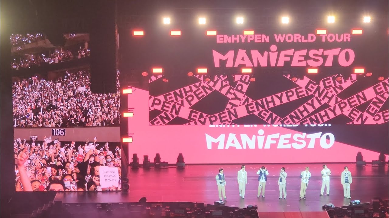 ENHYPEN World Tour MANIFESTO in Manila 230205 | ENGENE singing Polaroid ...
