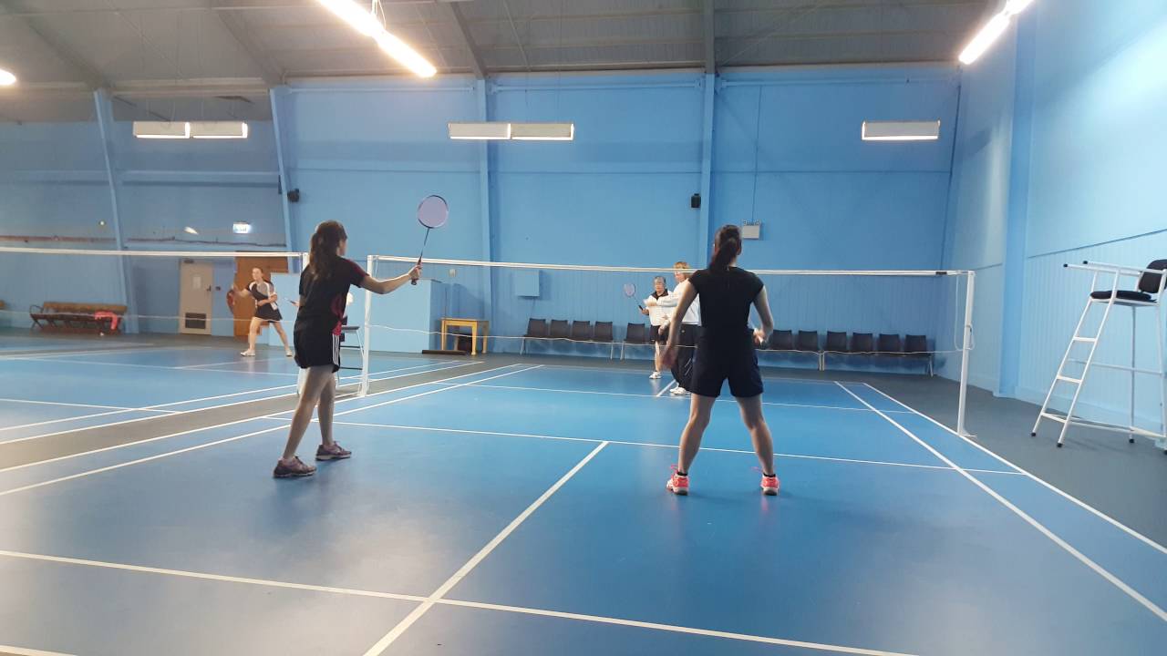 Canterbury Badminton Interclub 2016 WD - Theresa.W/Keiko.K - YouTube