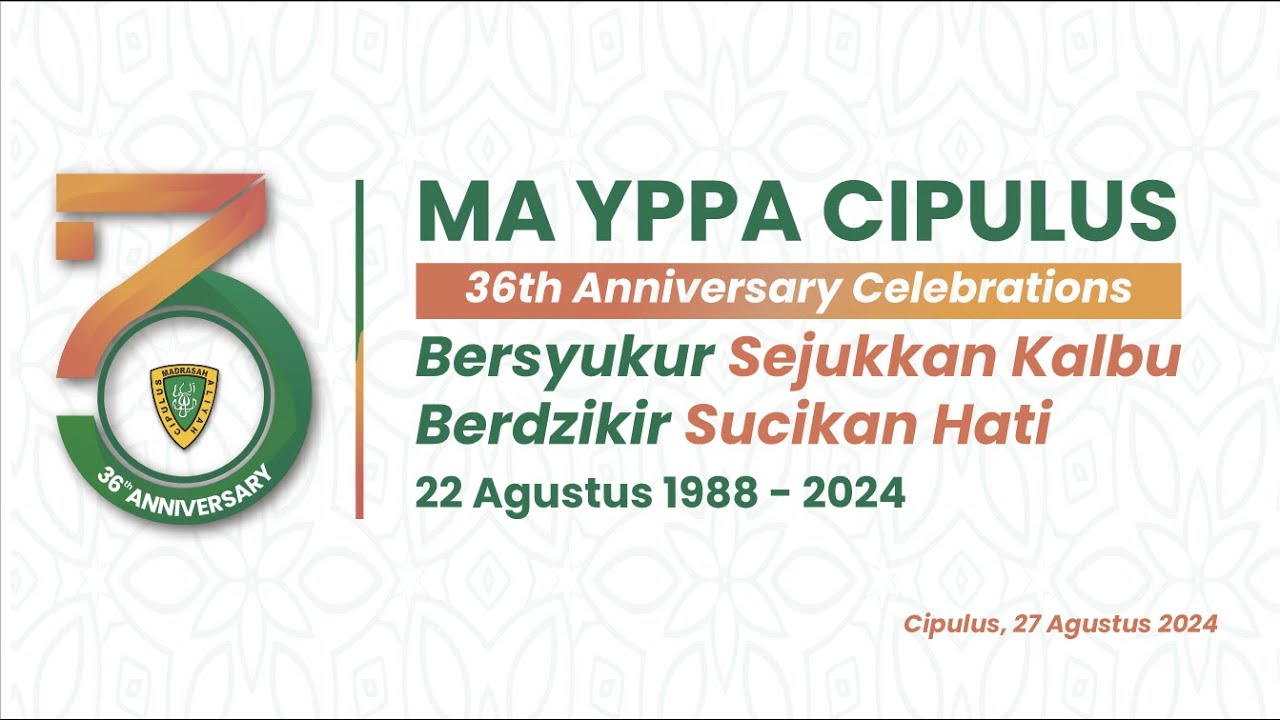 🔴LIVE ANNIVERSARY CELEBRATION MA YPPA CIPULUS 2024 - YouTube