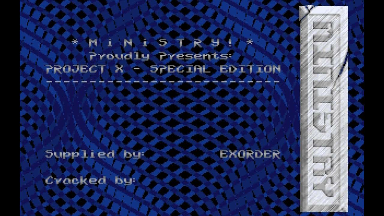 Ministry Project X Amiga Cracktro - YouTube Music