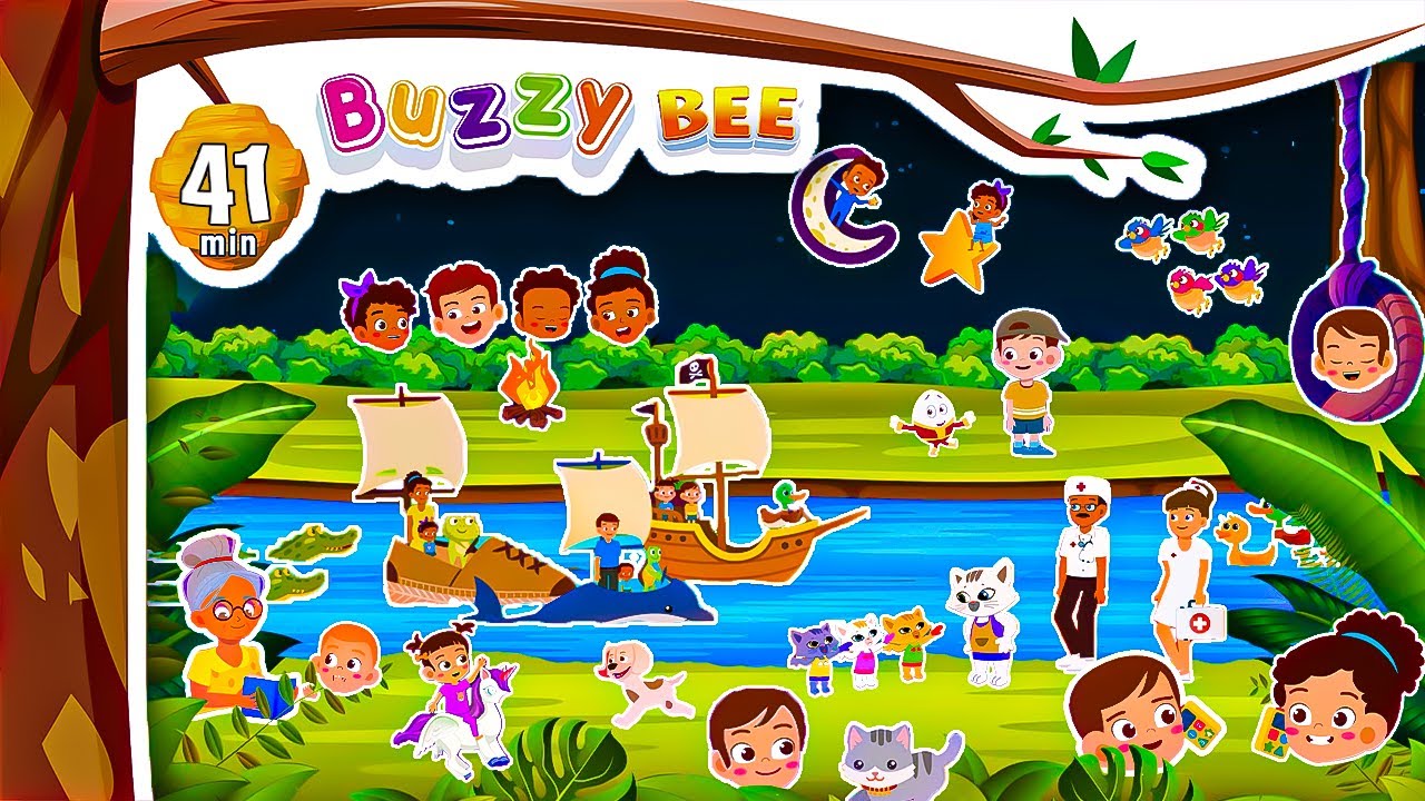 ITSY BITSY SPIDER + MORE NURSERY RHYMES | BUZZY BEE | NURSERY RHYMES ...