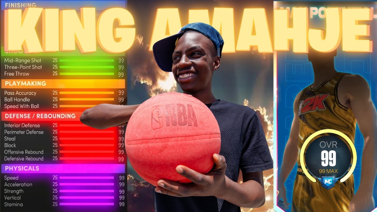 THE BEST PF "KING AMAHJE" BUILD IN NBA 2K24... (COOK EVERYBODY) - YouTube