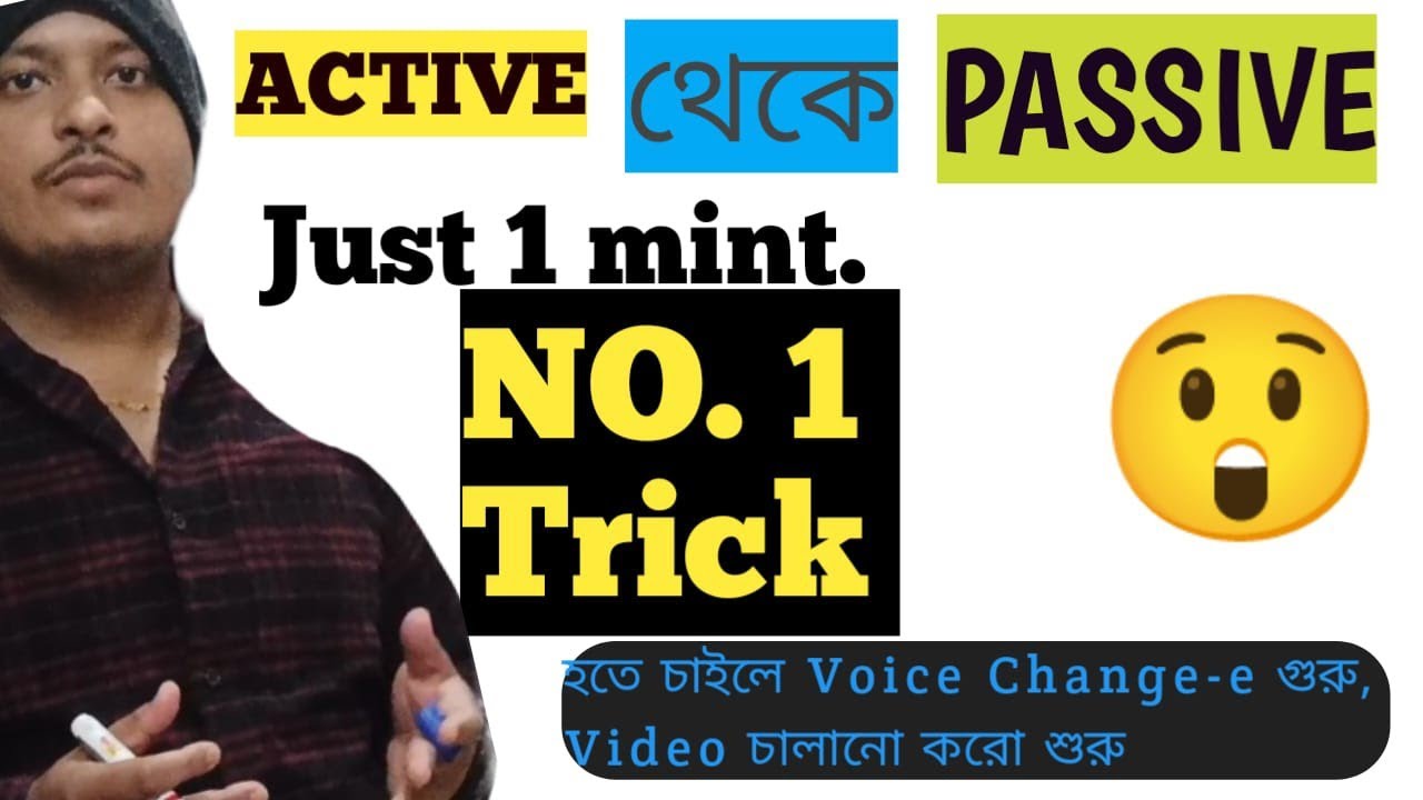 Active to Passive Voice | Voice Change | Easy Tricks - YouTube