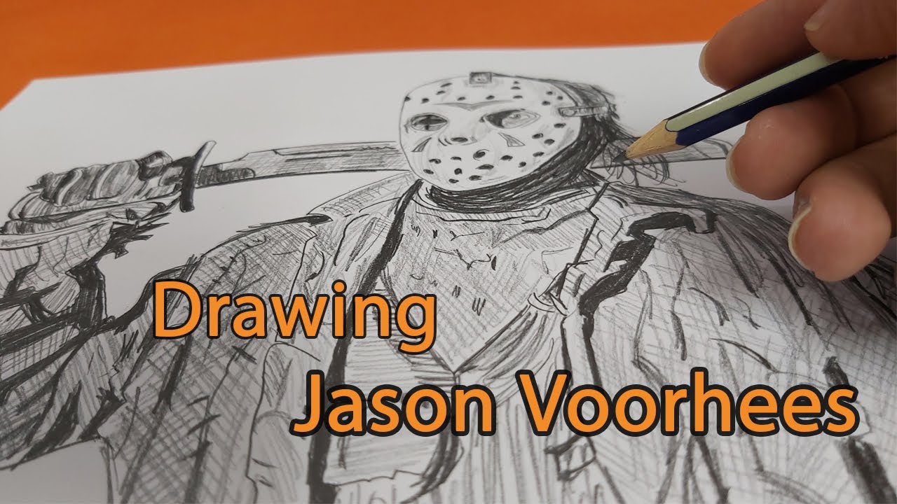 How to Draw Jason Voorhees | Drawing my special boy (Friday the 13th ...