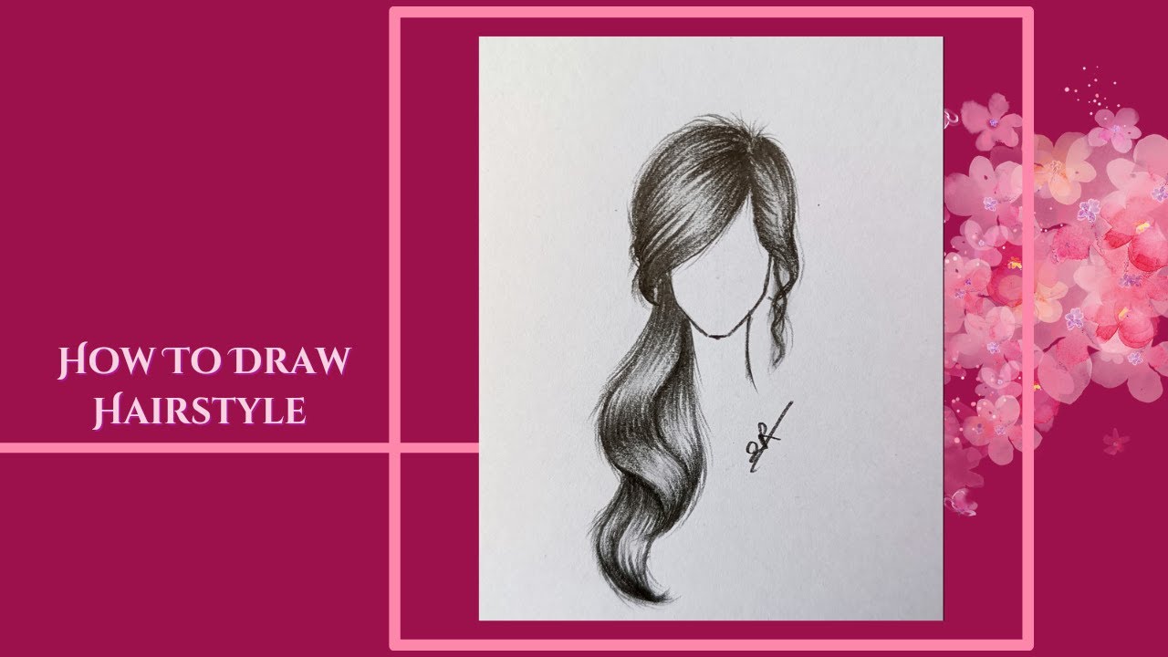 How To Draw Hair || Learn To Draw Hair For Beginners || Pencil Drawing ...