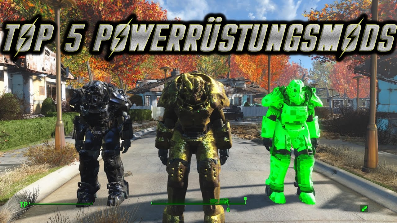 Fallout 4 - TOP 5 RÜSTUNGSMODS [MIT POWERARMOR] | PS4 | [German] - YouTube