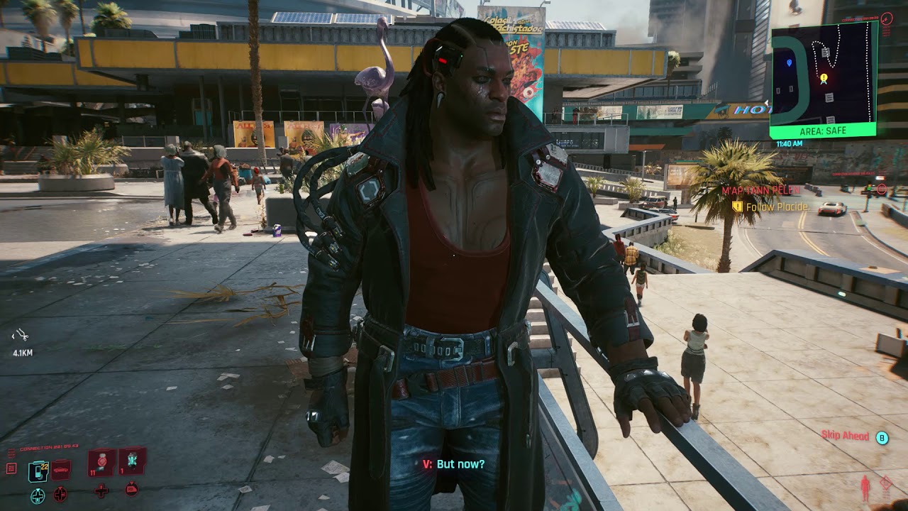 cyberpunk 2077 gameplay - meet with Placid - YouTube