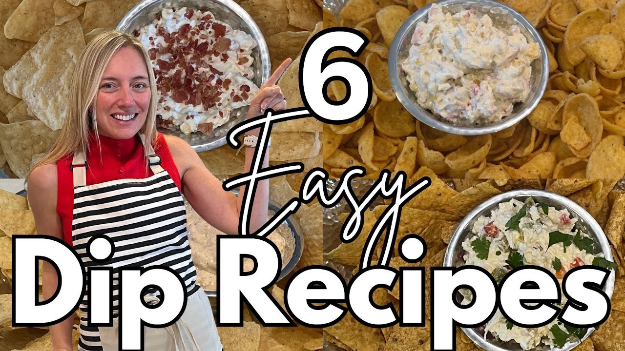 6 Easy & Delicious SUPER BOWL party Dip Recipes | Molly Purcell - YouTube