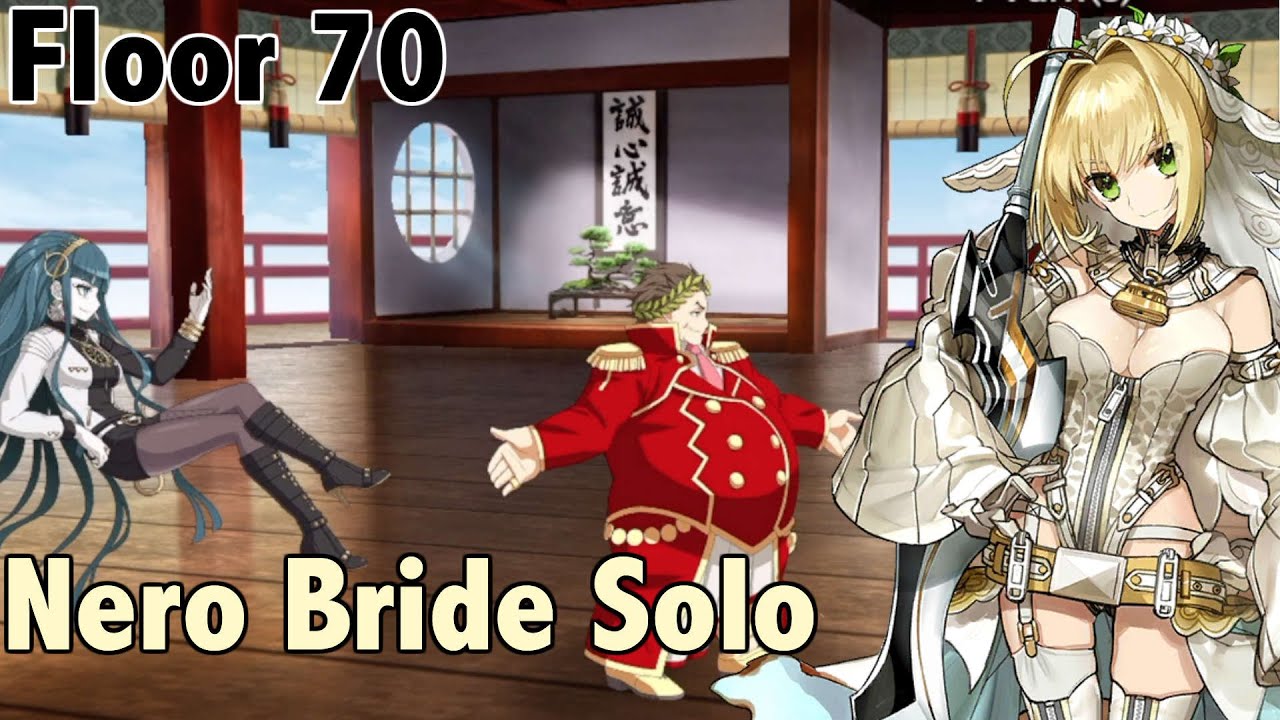 FGO [NA] Setsubun Floor 70 - Nero Bride Solo VS Cleo+Caesar - YouTube