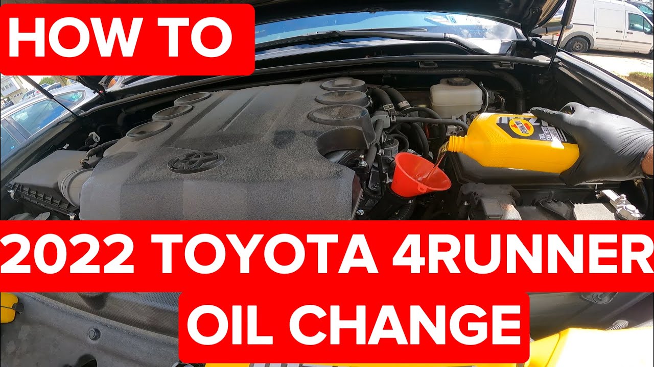 How to Change The Oil On A 2022 Toyota 4Runner - YouTube