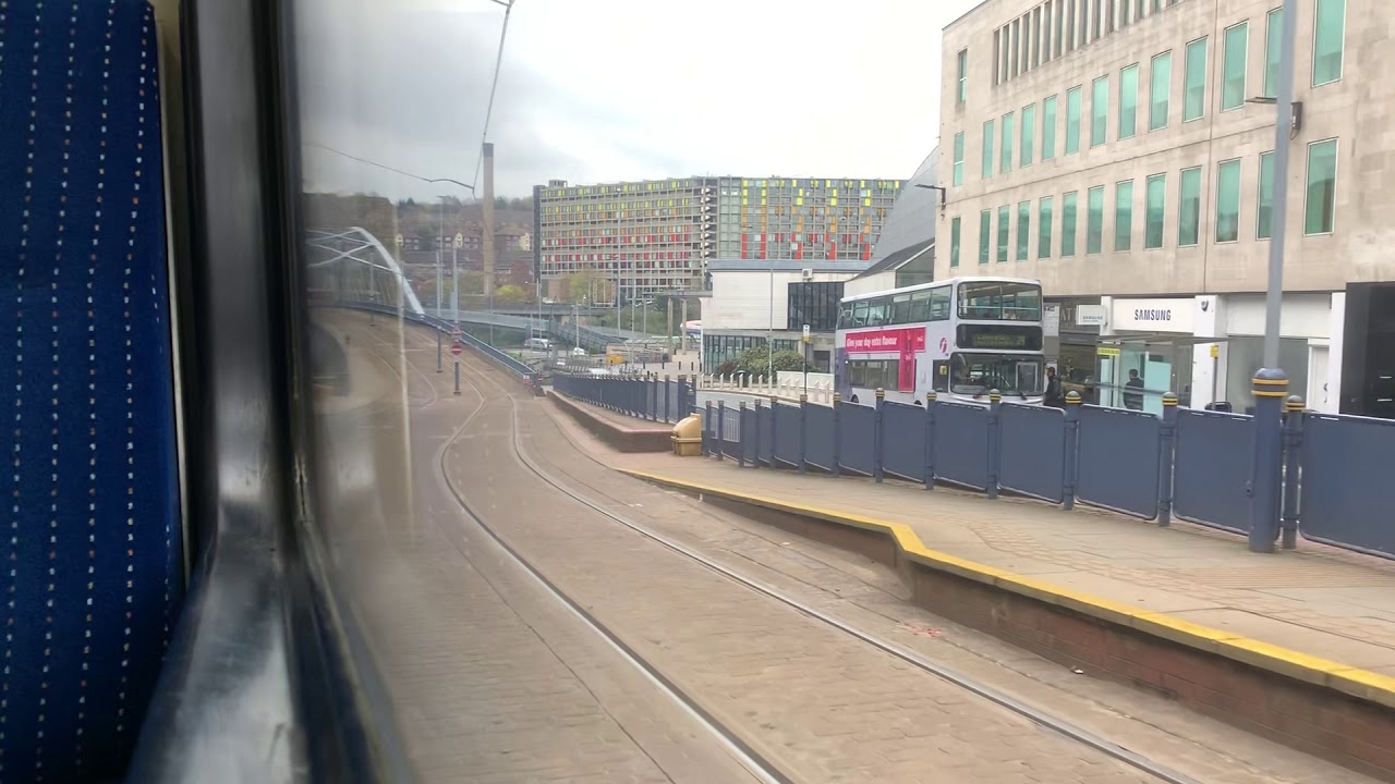 Stagecoach Sheffield SuperTram 116 Passing On Tram Bridge - YouTube