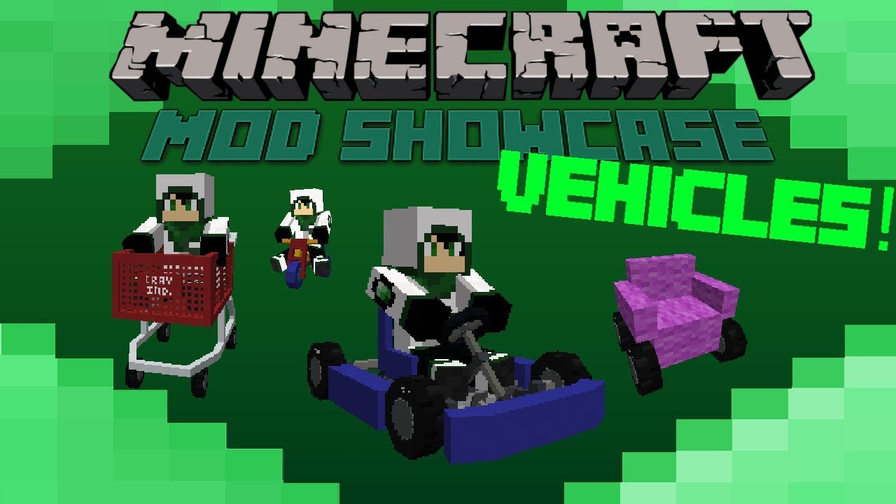 Minecraft Mod Showcase- VEHICLES!! COUCH CAR!! - YouTube