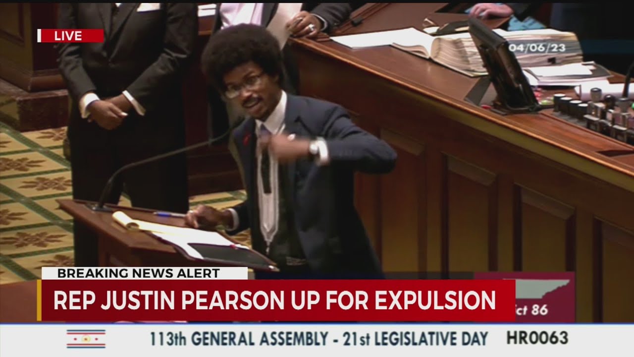 Rep. Pearson speaks before his expulsion vote - YouTube