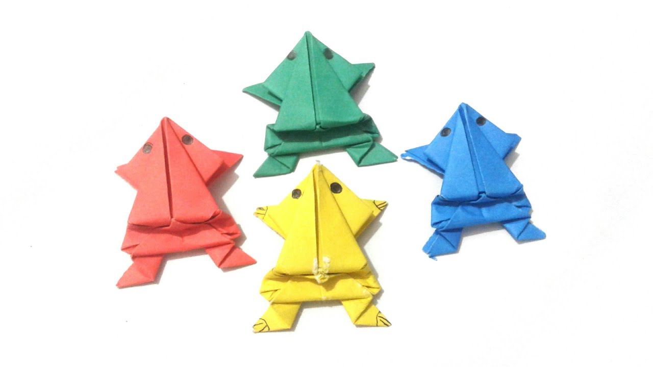 How to make paper frog?? - YouTube