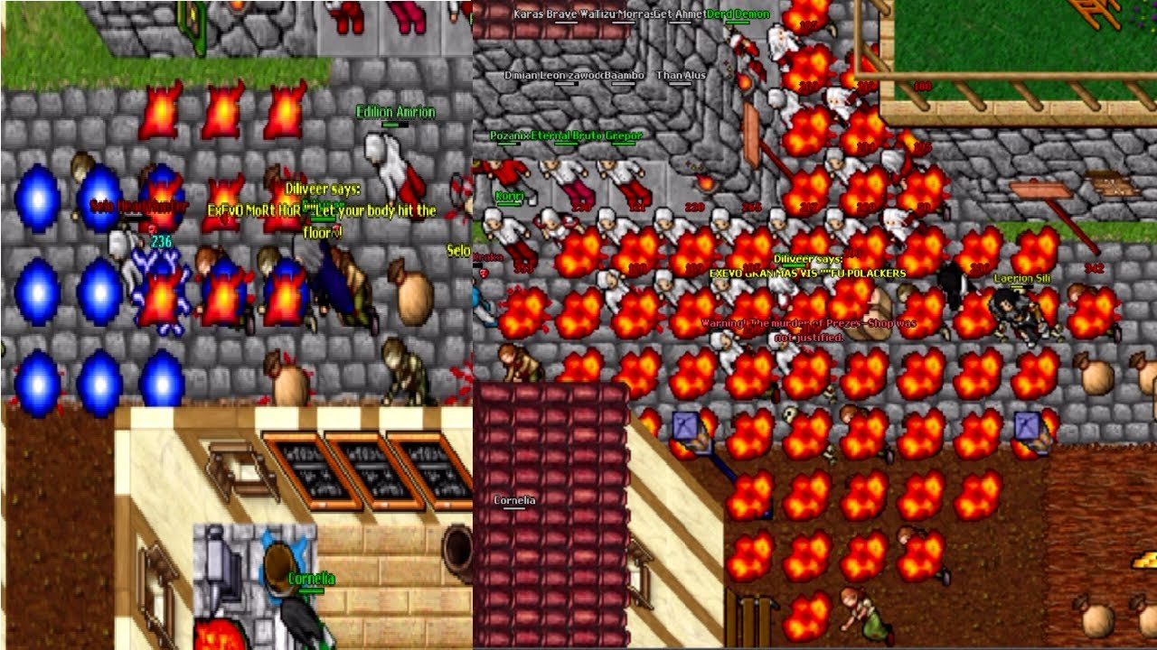 Old Tibia - PLs Ruling Carlin & Best UE Ever (Iridia 2007 7.92) - YouTube