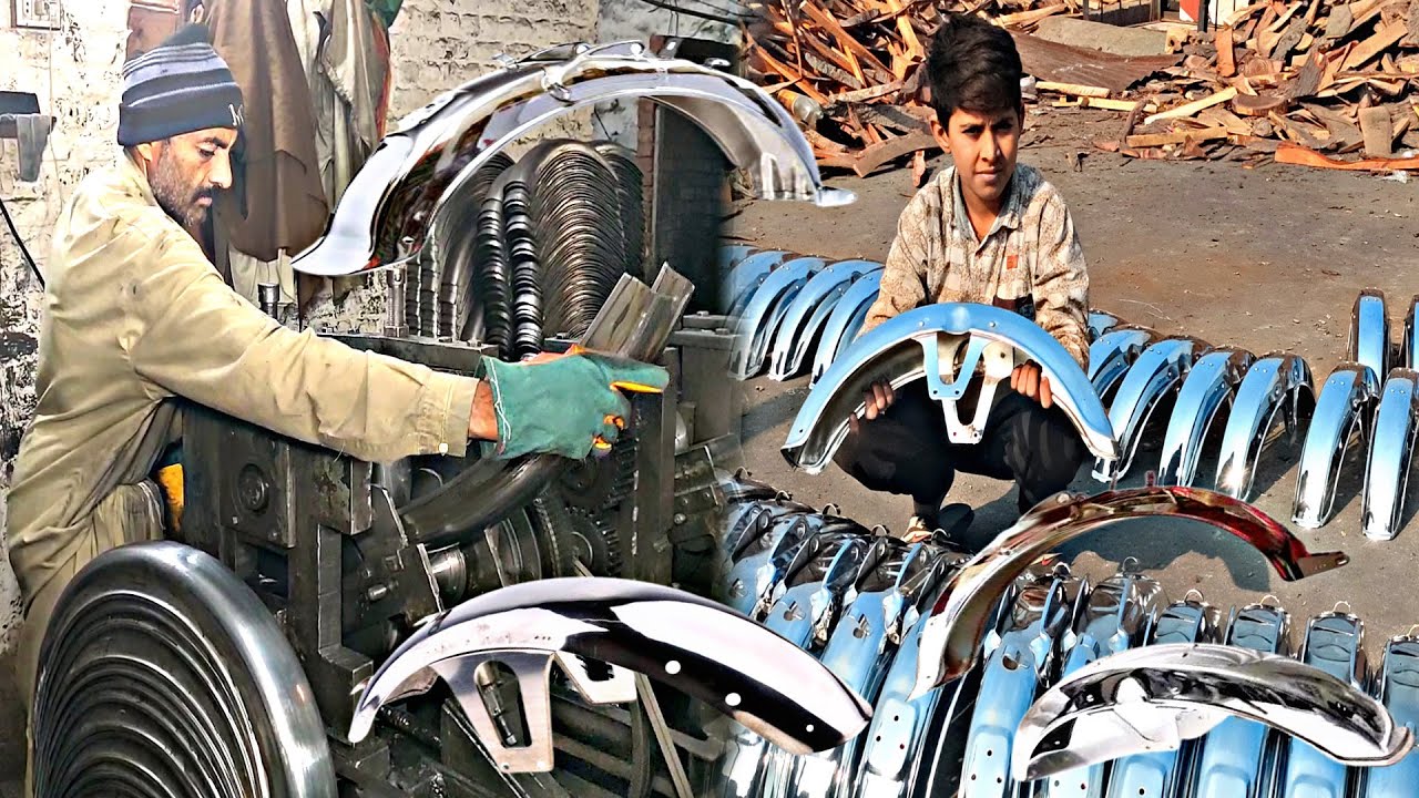 Ingenious Manufacturing Process of Motorcycle Fender Mudguard ...