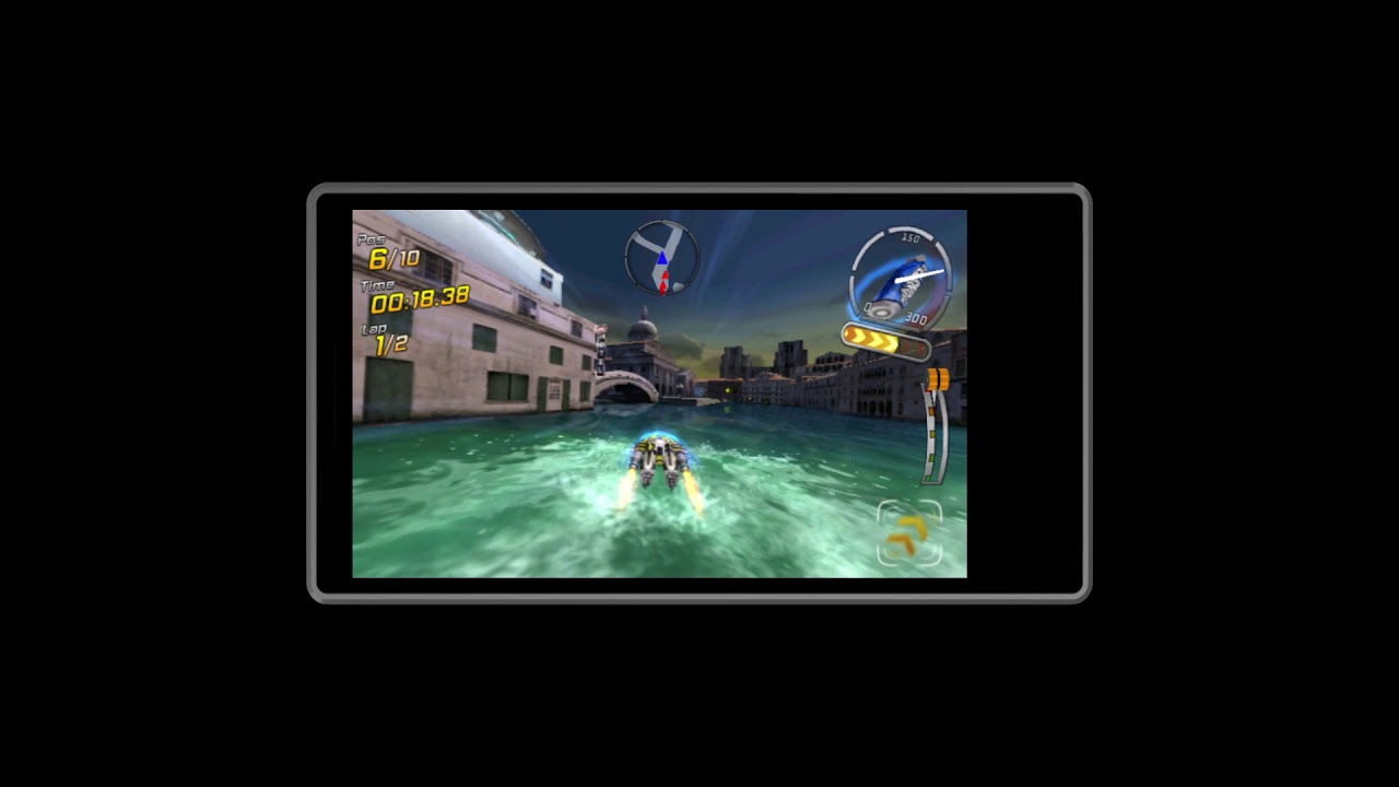 Hydro Thunder Go - Venice Canals - Novice play until 1st - Damn the ...