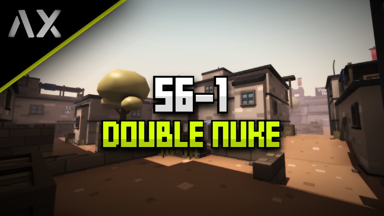 56-1 DOUBLE NUKE GAMEPLAY | Cas [ax] [Krunker] - YouTube