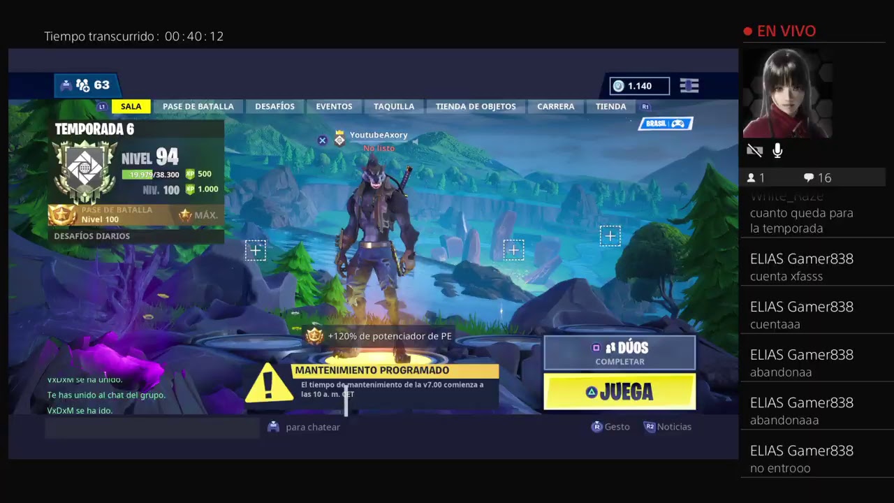 SCRIMS NOCTURNO FORTNITE ESPERANDO NUEVO PASE 7... - YouTube