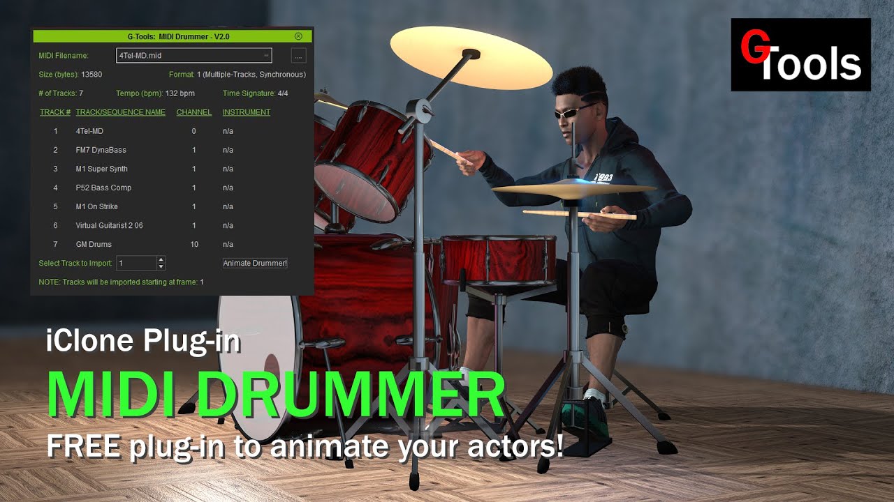 MIDI DRUMMER Plug-in Demo - YouTube
