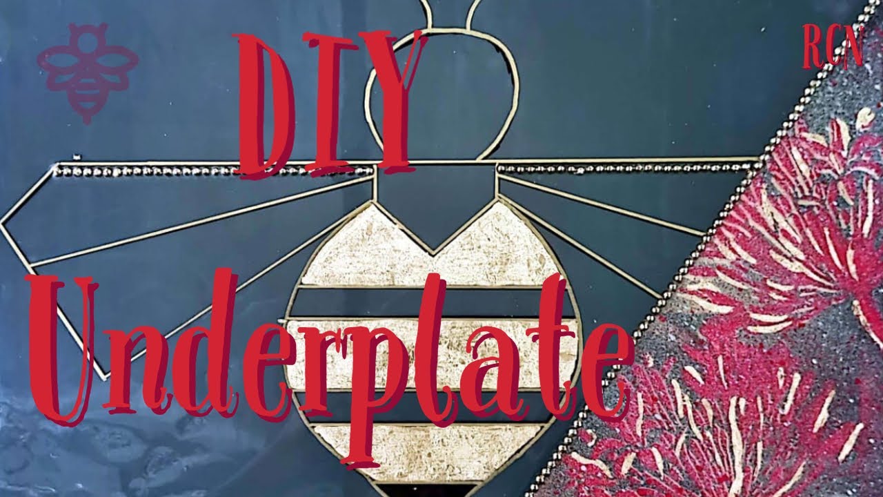 How to make a underplate in 5 easy steps! | DIY underplate #geometric # ...