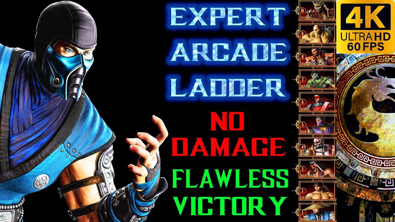 SUB ZERO. EXPERT Arcade Ladder (NO DAMAGE / FLAWLESS VICTORY) MORTAL ...