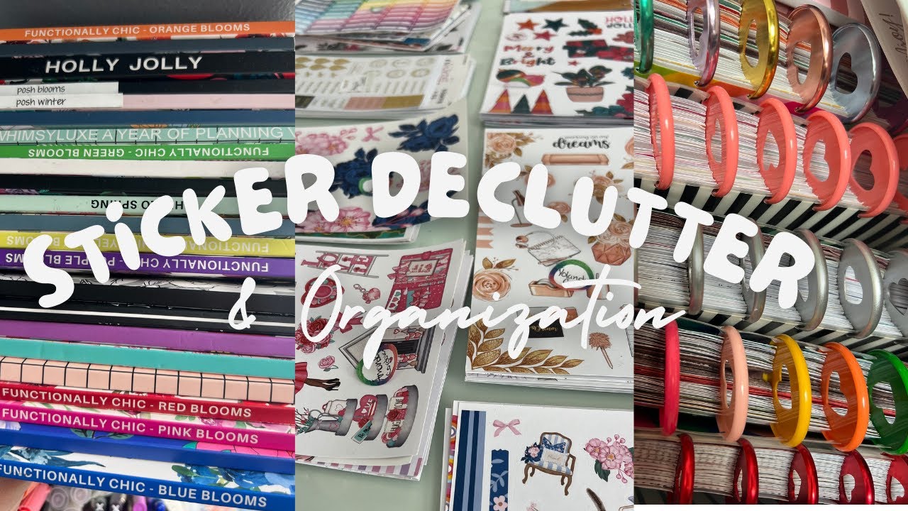 Declutter My Sticker Kits & Sheets! - YouTube