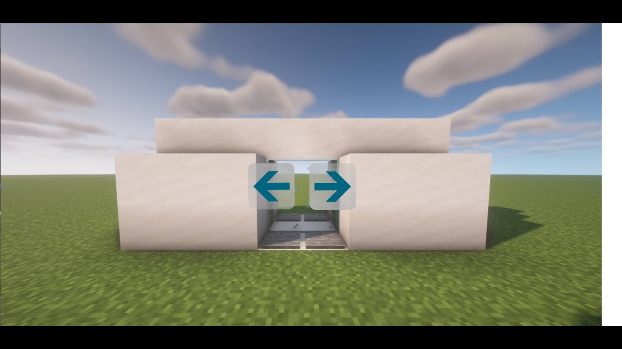 How To Build A SUPER EASY AUTOMATIC DOOR! (survival friendly) - YouTube