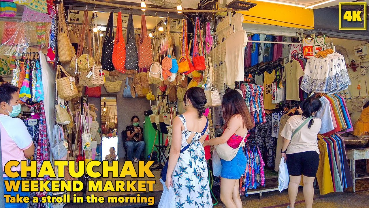 Chatuchak Weekend Market Shopping Area (Morning Time) - YouTube