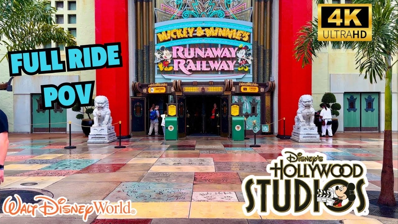 Mickey and Minnie’s Runaway Railway Full Ride 4K POV Disney’s Hollywood ...