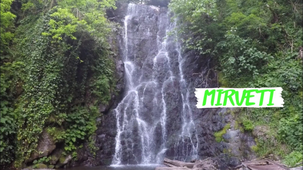 Mirveti Waterfall - natural beauty near Batumi. Водопад Мирвети - самый ...