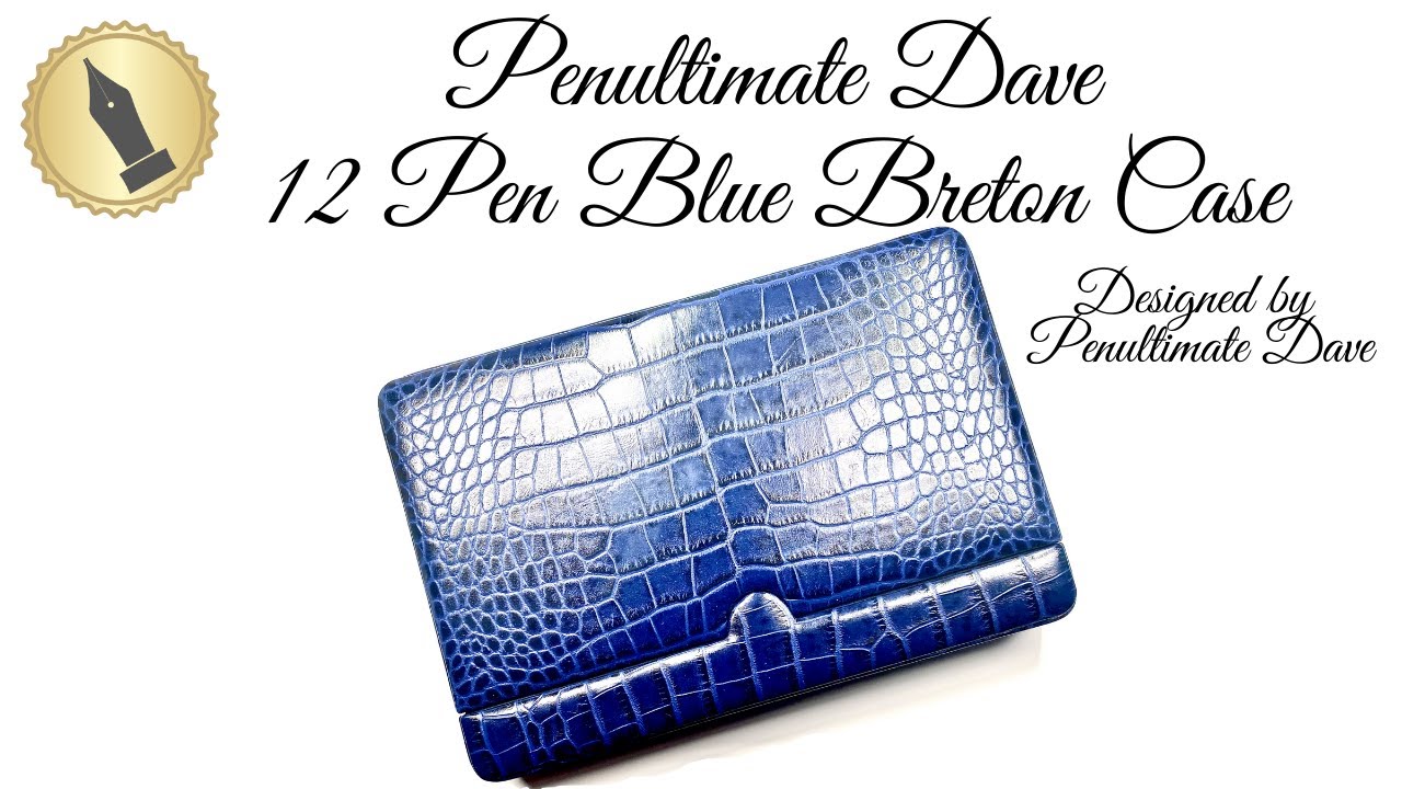 Penultimate Dave Blue 12 Pen Breton Case Unboxing and Review - YouTube