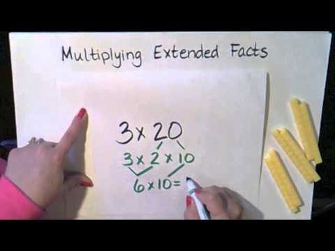 Multiplying Extended Facts - YouTube