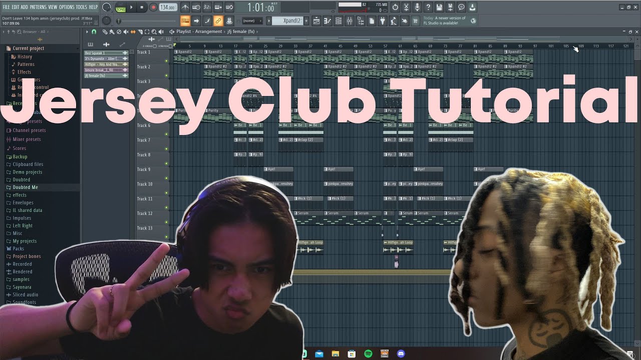 How To Make A Jersey Club Type Beat For Skaiwater x Lil Uzi Vert (FL ...