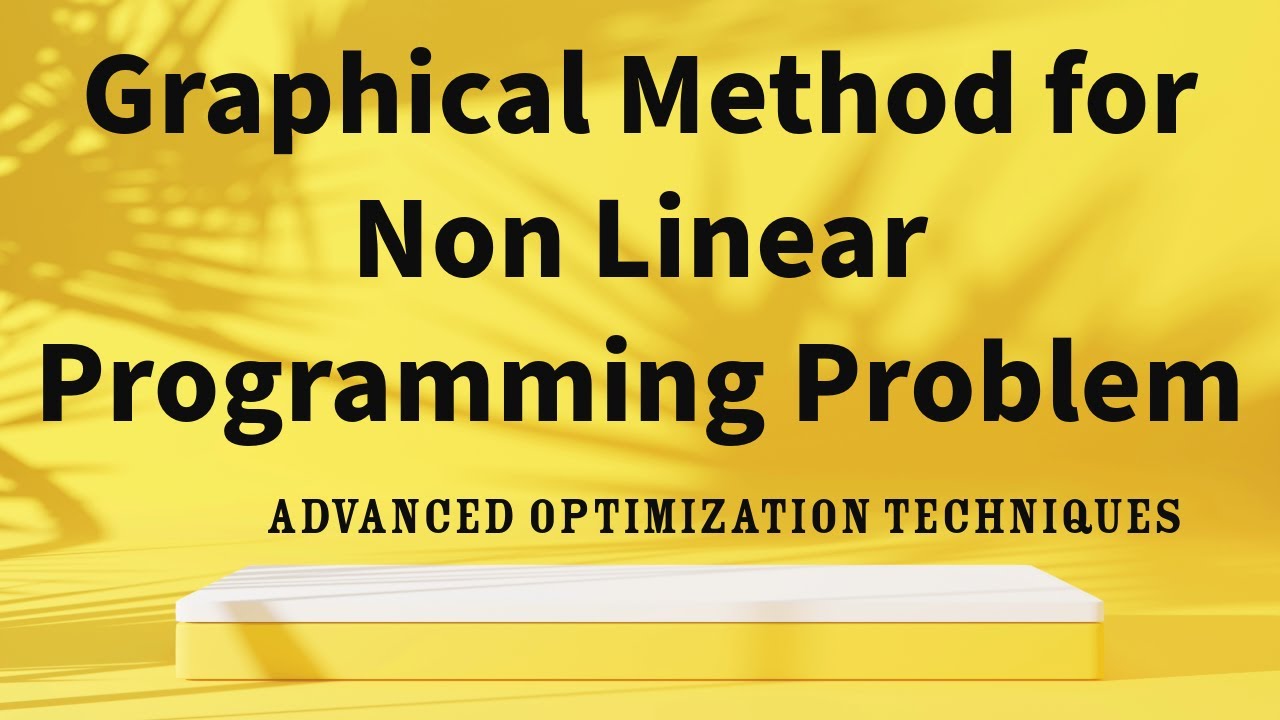 Problem Based on Graphical Method for NLPP - YouTube