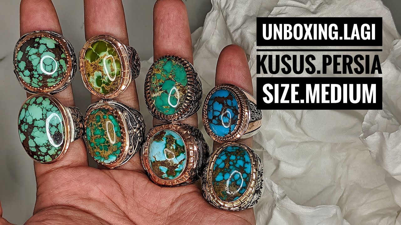Unboxing lagi batu pirus Persia kusus size medium - YouTube