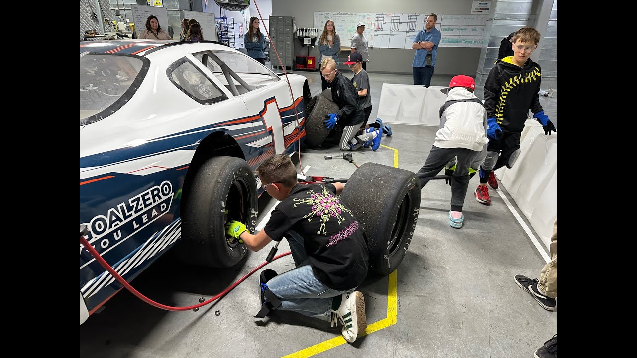 CW3 Ward NASCAR Pit Crew Youth Activity - Nov 2023 - YouTube